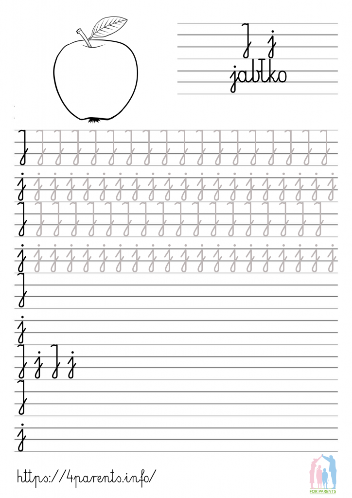 Nauka pisania liter - A literki do nauki pisania - Dla rodziców Dla dzieci