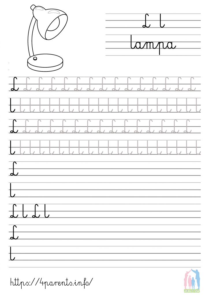 Nauka pisania liter - A literki do nauki pisania - Dla rodziców Dla dzieci