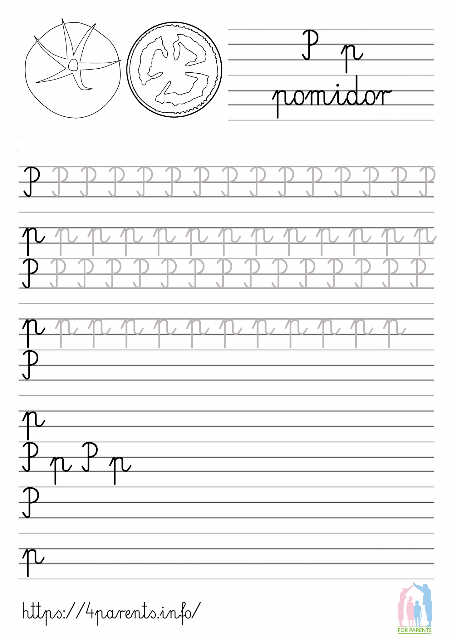 Nauka pisania liter - R literki do nauki pisania - Dla rodziców Dla dzieci