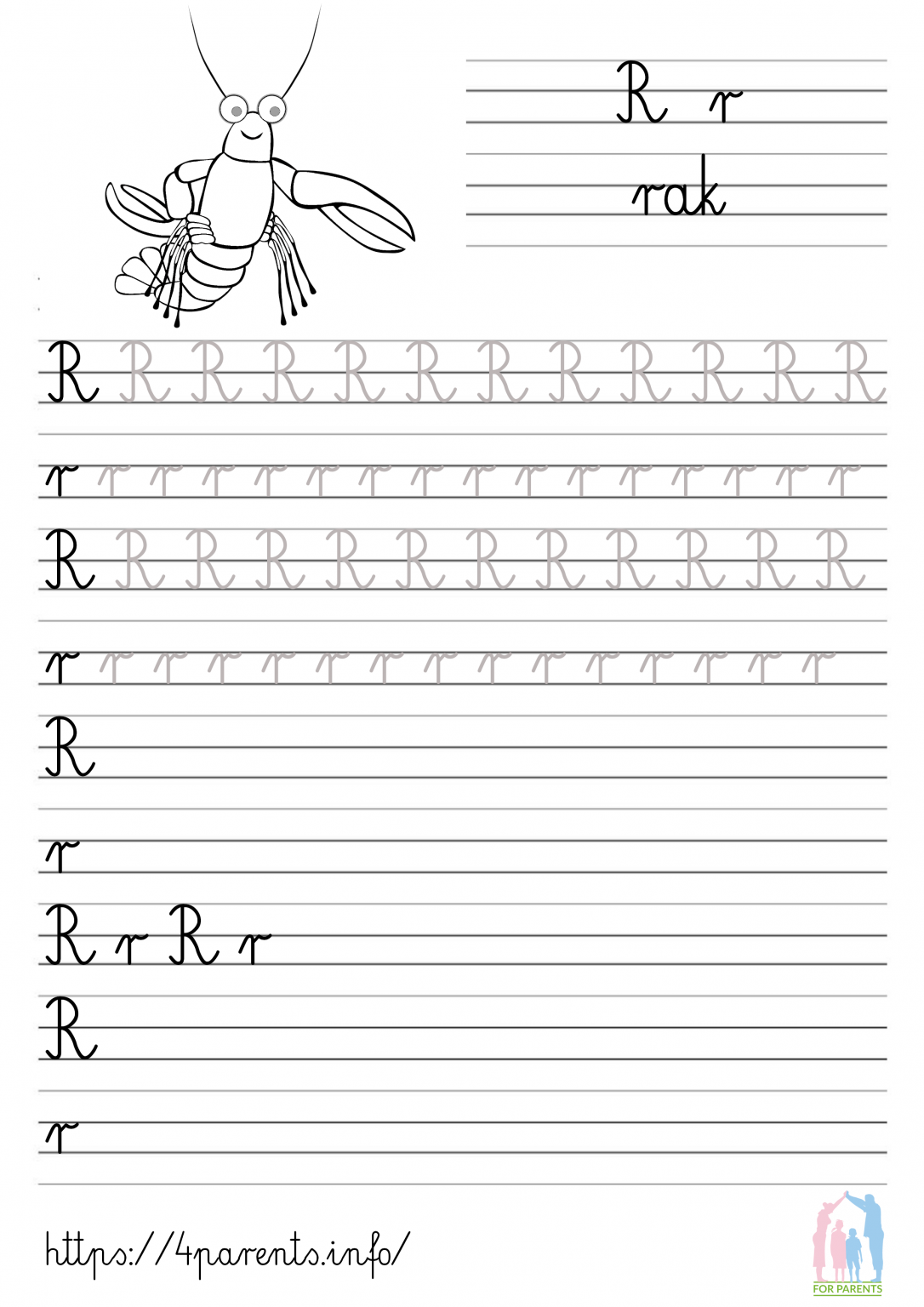 Nauka pisania liter - L literki do nauki pisania - Dla rodziców Dla dzieci